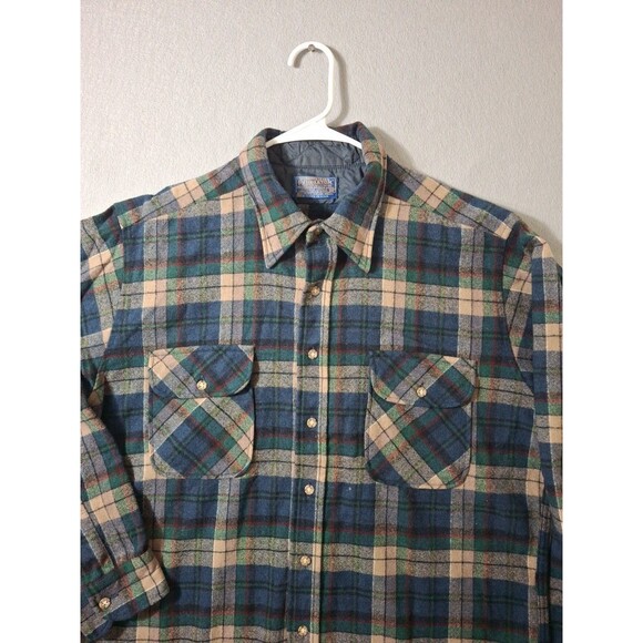 Pendleton | Shirts | Pendleton Woolen Mills Western Wear Board Shirt Mens Xl Wool Vintage Chore ...